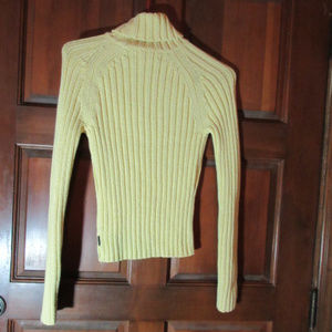 Abercrombie & Fitch | Sweaters | Yellow Ribbed Turtleneck Sweater ...